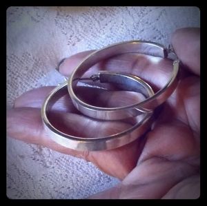 Chaps | Jewelry | Vintage Chaps Classic Round Hoop Earrings | Poshmark